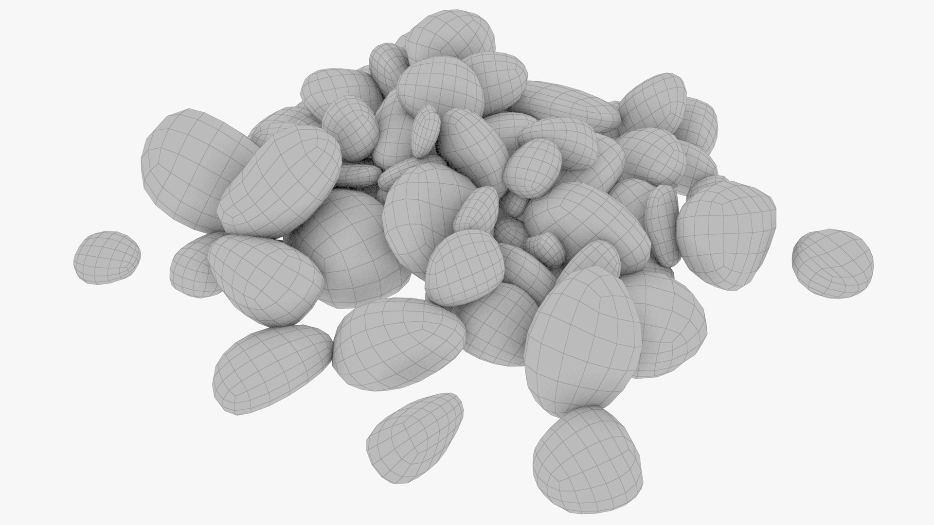 Pebbles Stones 3D Model - TurboSquid 1585037