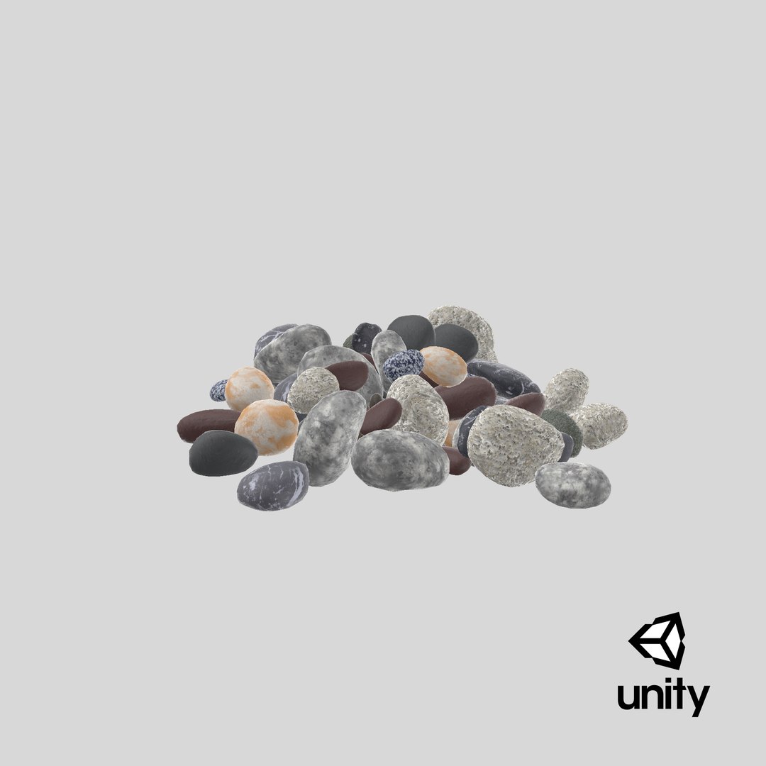 Pebbles stones 3D model - TurboSquid 1585037