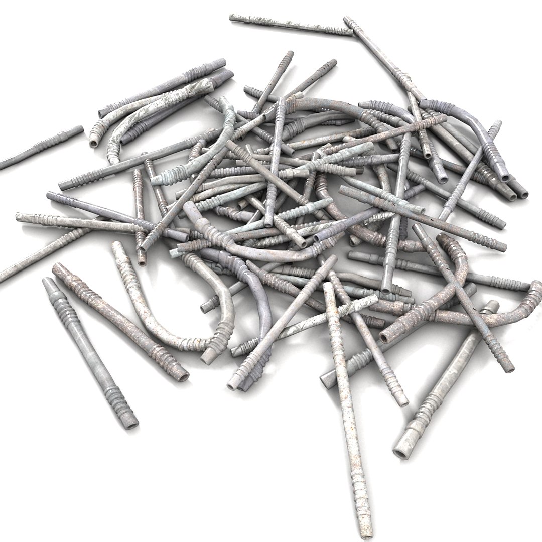 3d Model Of Debris Metal Rod