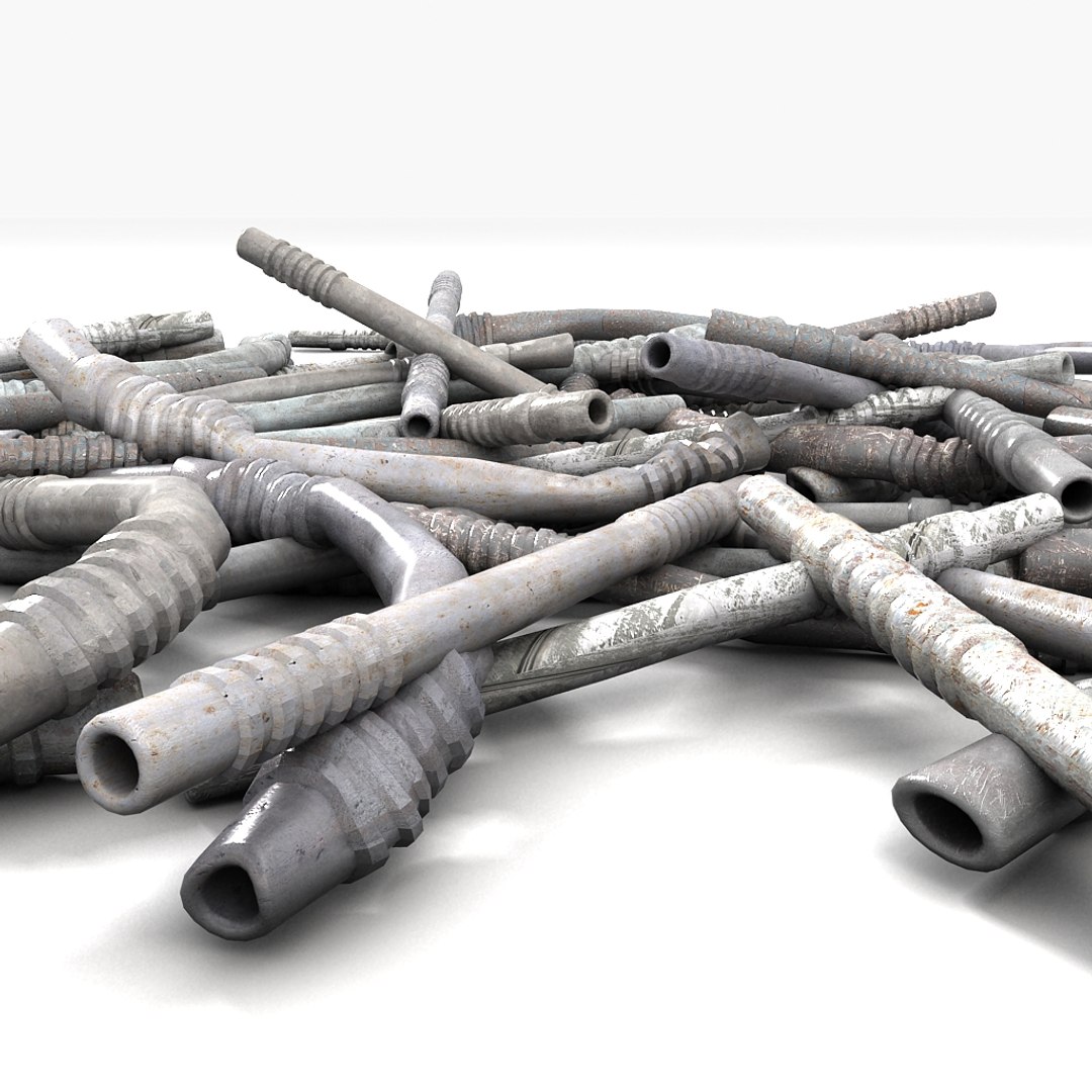 3d Model Of Debris Metal Rod