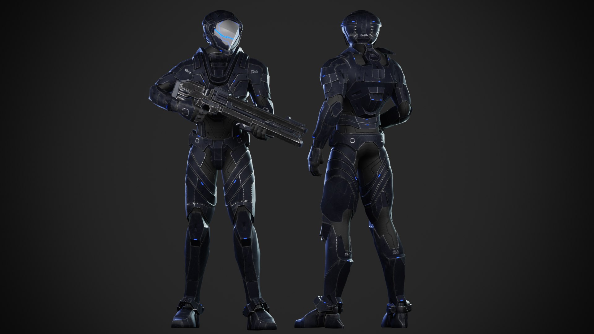 Robot Soldier Character Low-Poly 3D - TurboSquid 1762077