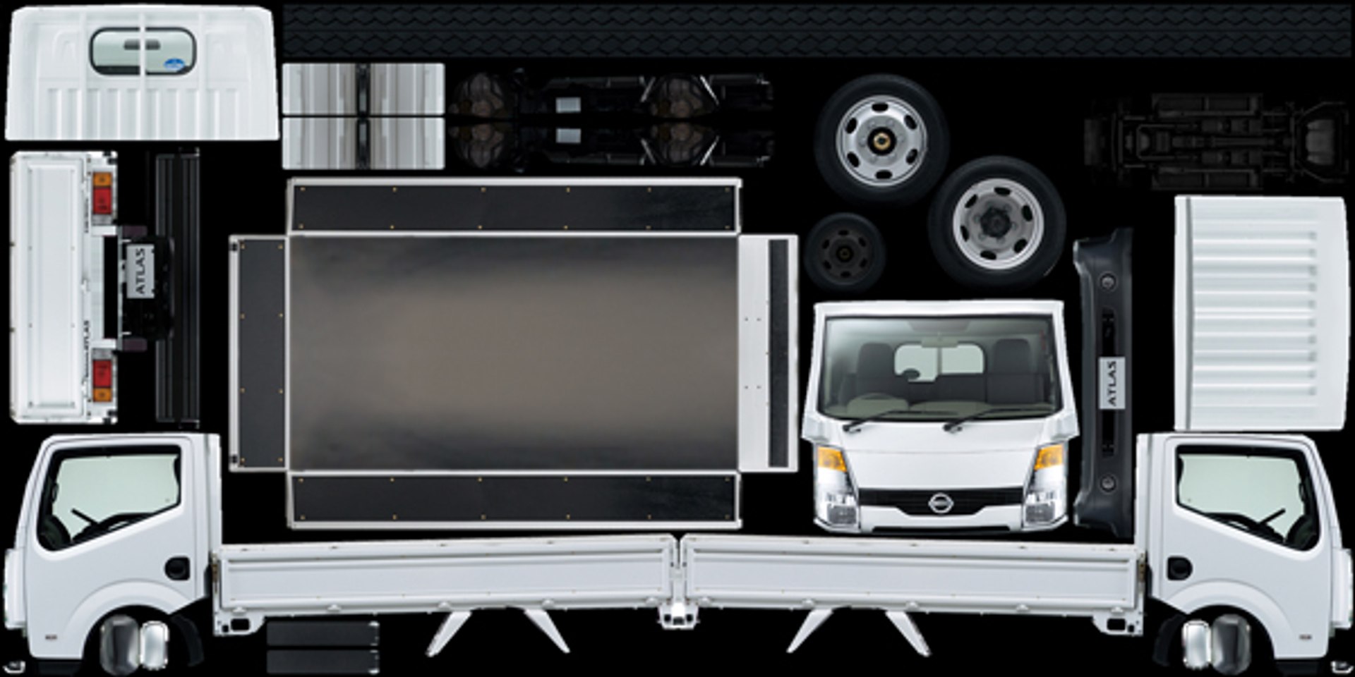 3d 2007 Nissan Atlas Model