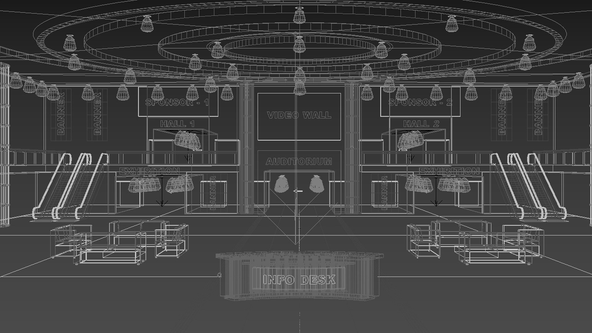 Virtual Lobby 3D Model - TurboSquid 1743086