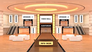 Virtual lobby 3D model - TurboSquid 1819430