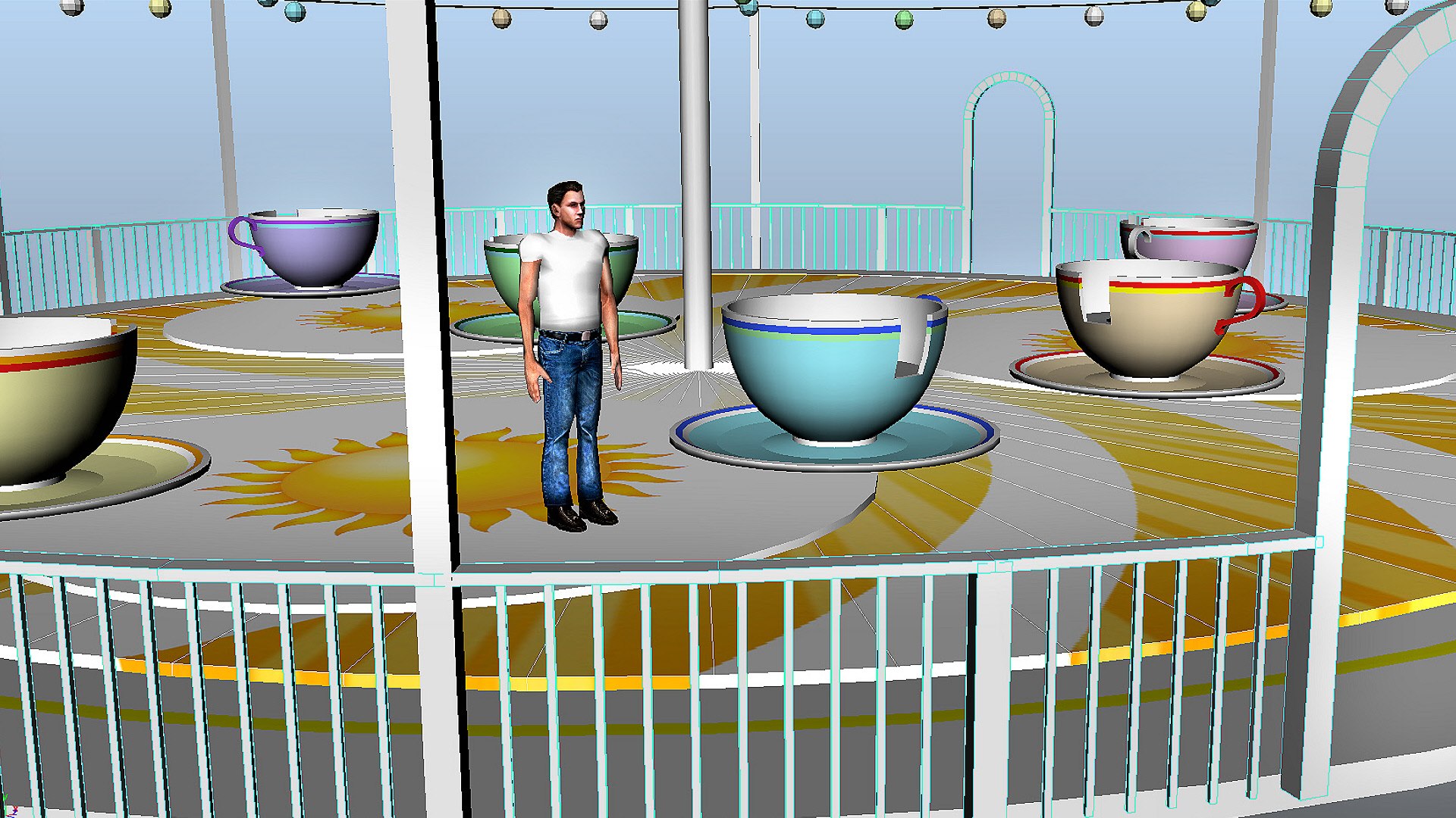 Classic Tea Cups Carnival Ride 3D Model - TurboSquid 1793650