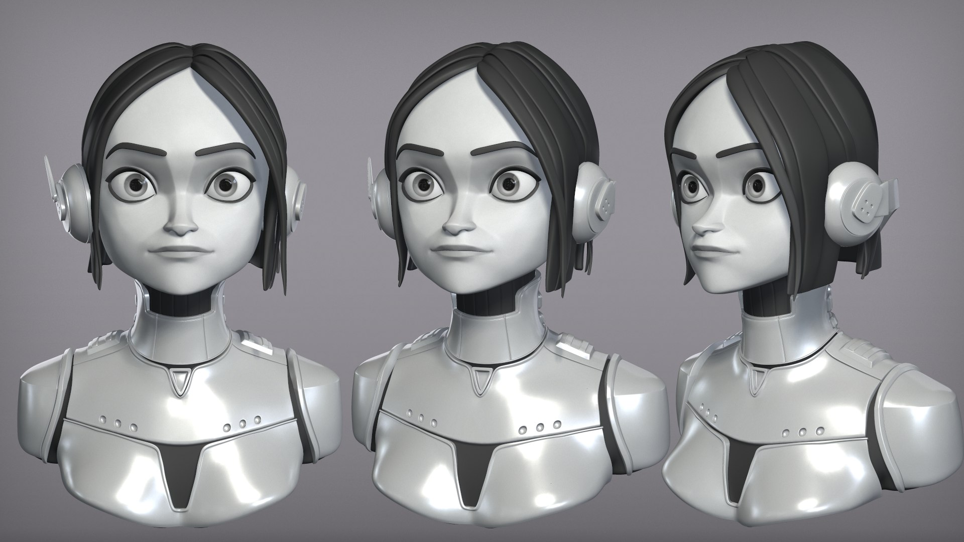 3D Cartoon Female Character Lisa Base Mesh Model - TurboSquid 1769317