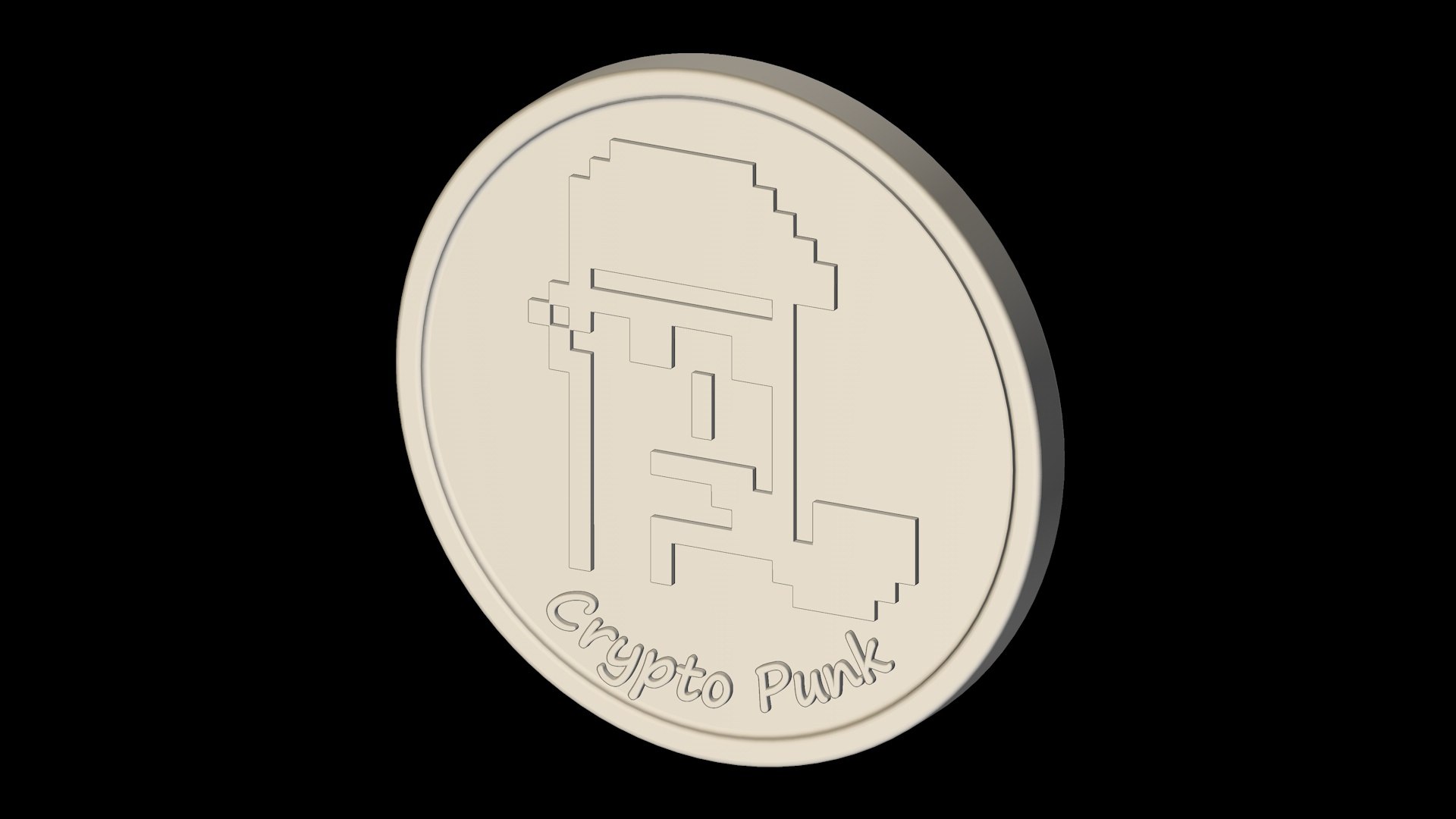 Coin CryptoPunk 3D Model - TurboSquid 1885138