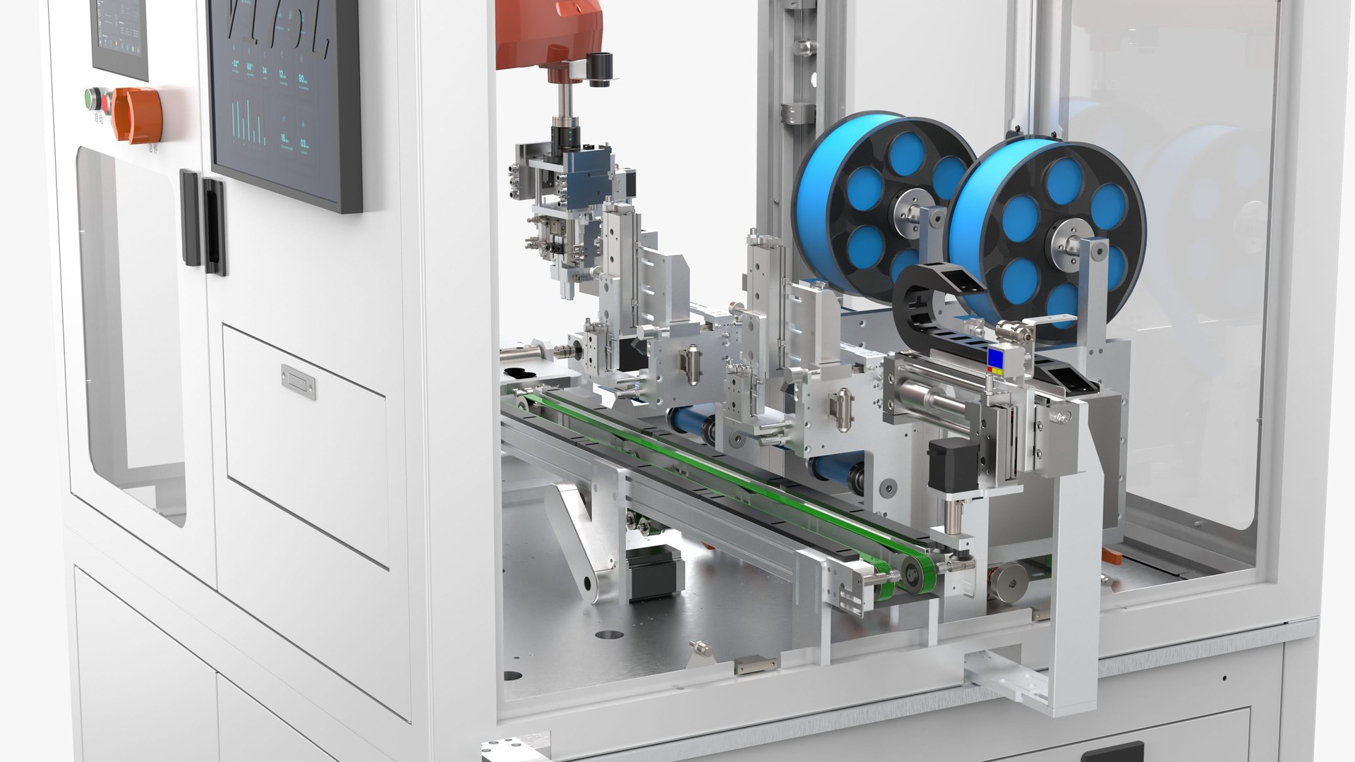 3D Automatic Double Feeder Labeling Machine - TurboSquid 2083735