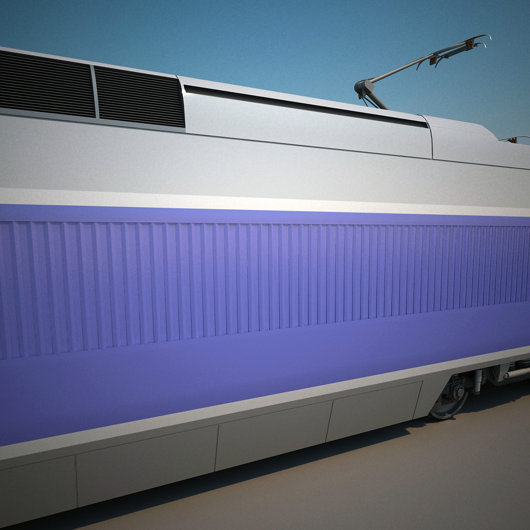 sncf tgv duplex train 3d model