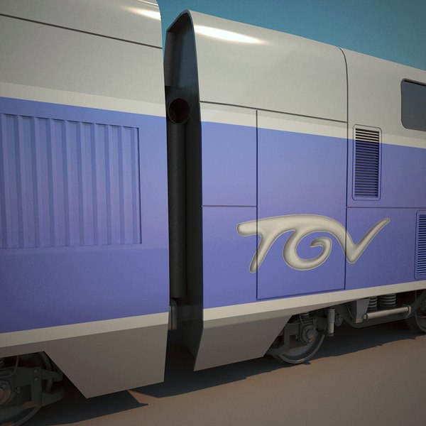 sncf tgv duplex train 3d model