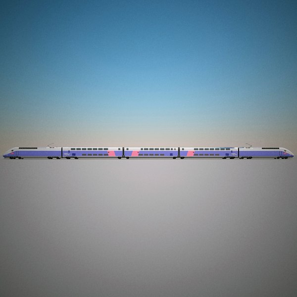 sncf tgv duplex train 3d model