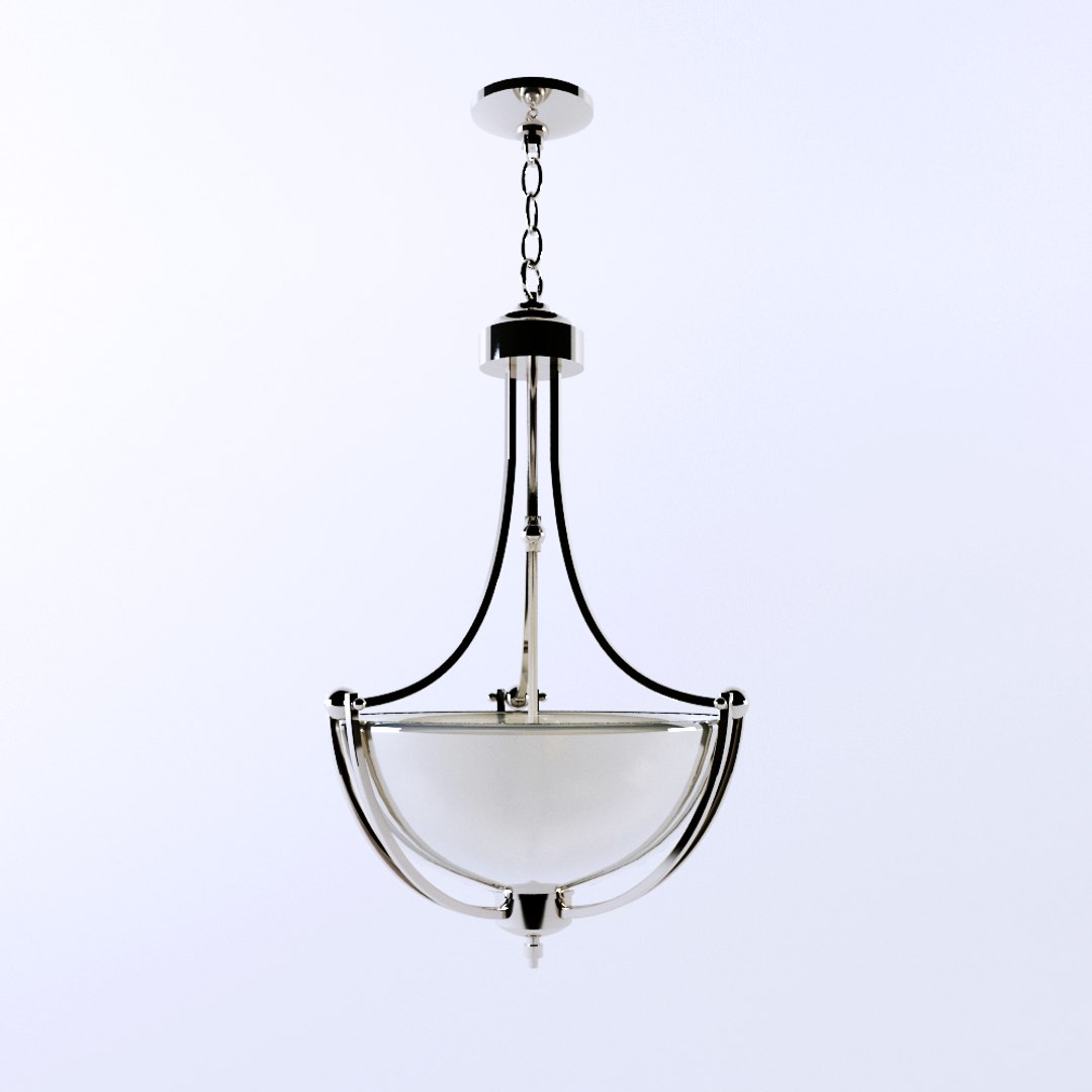 max delray polished chrome pendant