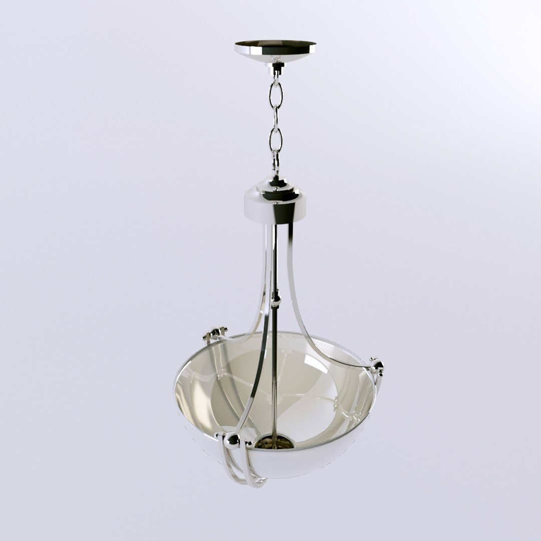 max delray polished chrome pendant