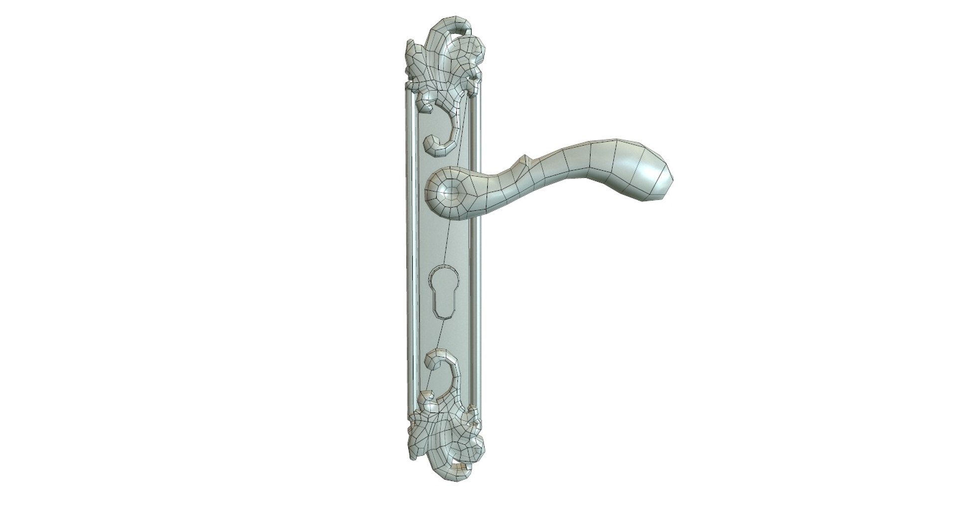 3d Model Door Handle Classic