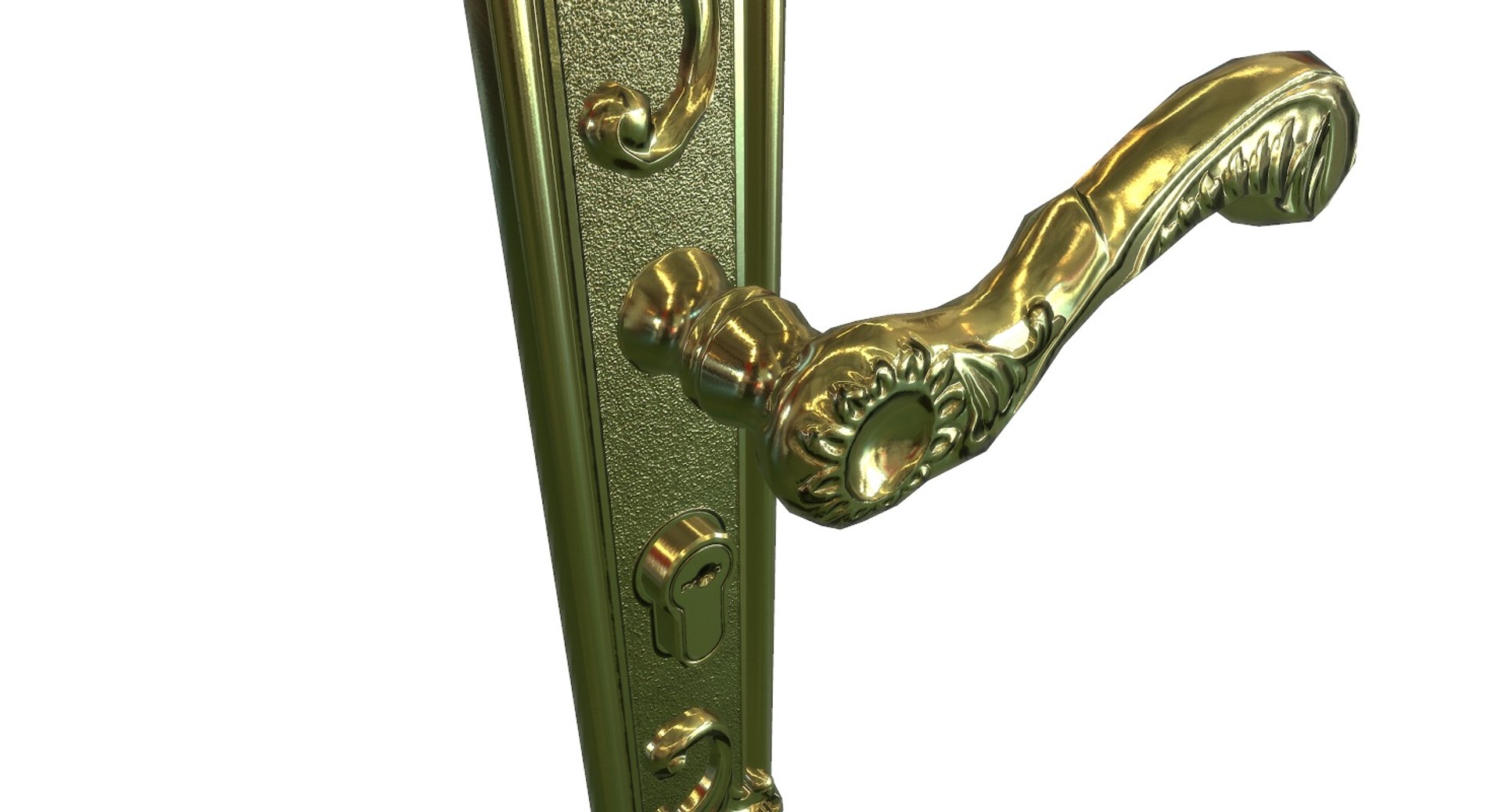 3d Model Door Handle Classic