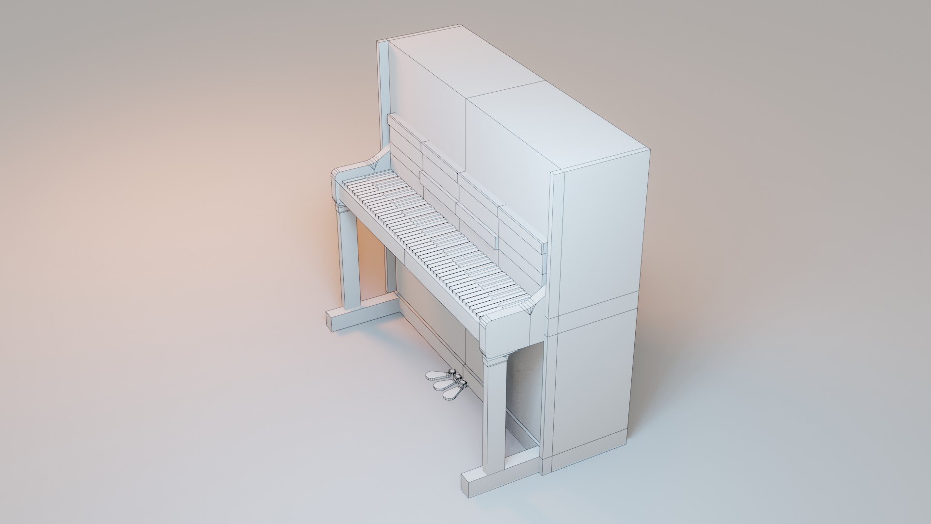 3D Model Piano - Low Poly - Game Ready - TurboSquid 1802954
