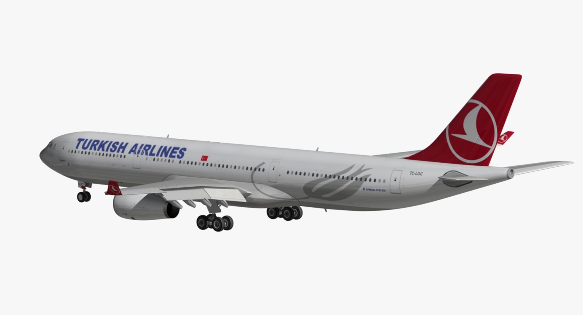 3D Airbus Turkish Airlines A330 Model - TurboSquid 1221823