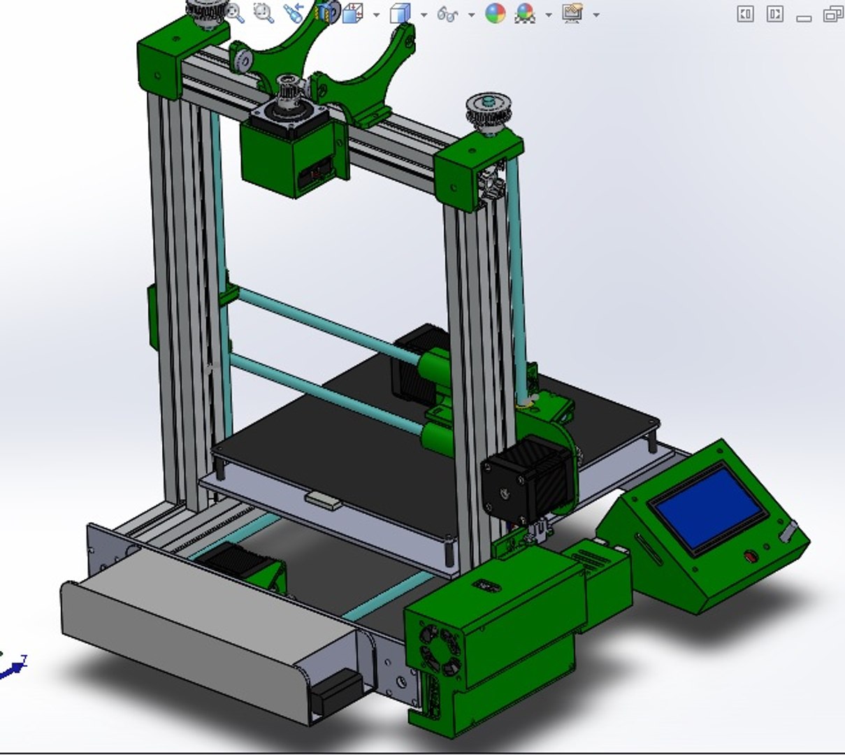 3D Easy 3D Printer Model Model - TurboSquid 2204420