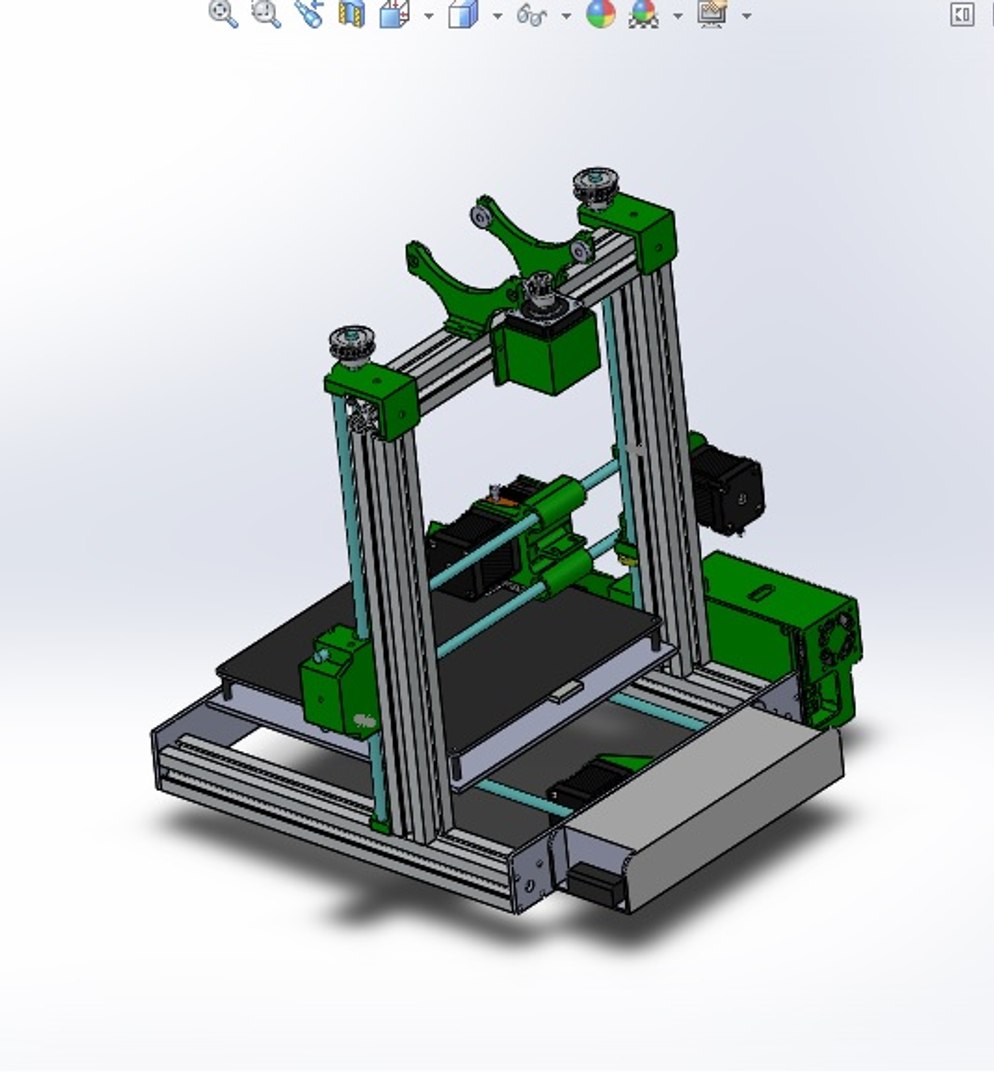 3D Easy 3D Printer Model Model - TurboSquid 2204420