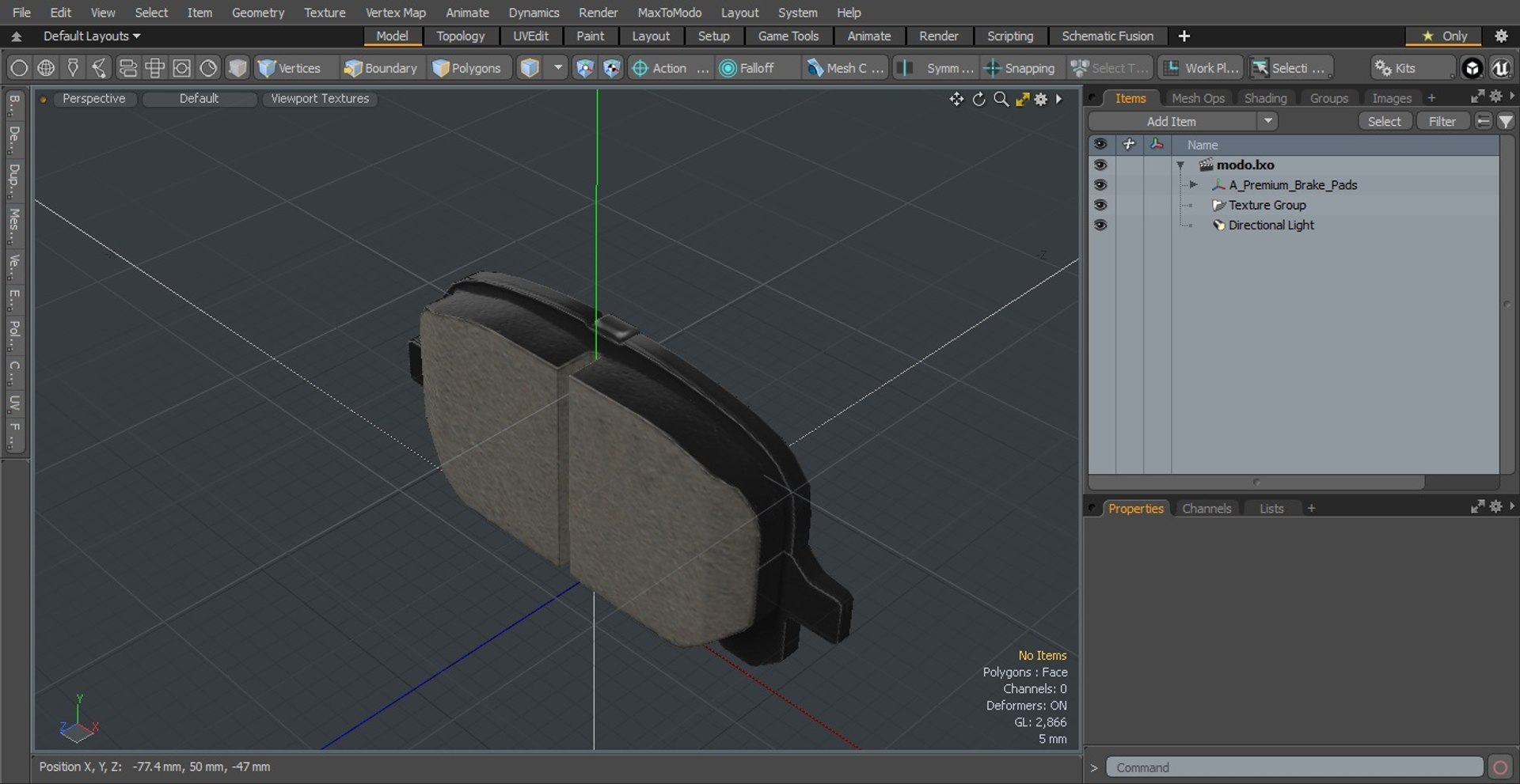 3D A-Premium Brake Pads Model - TurboSquid 2045799
