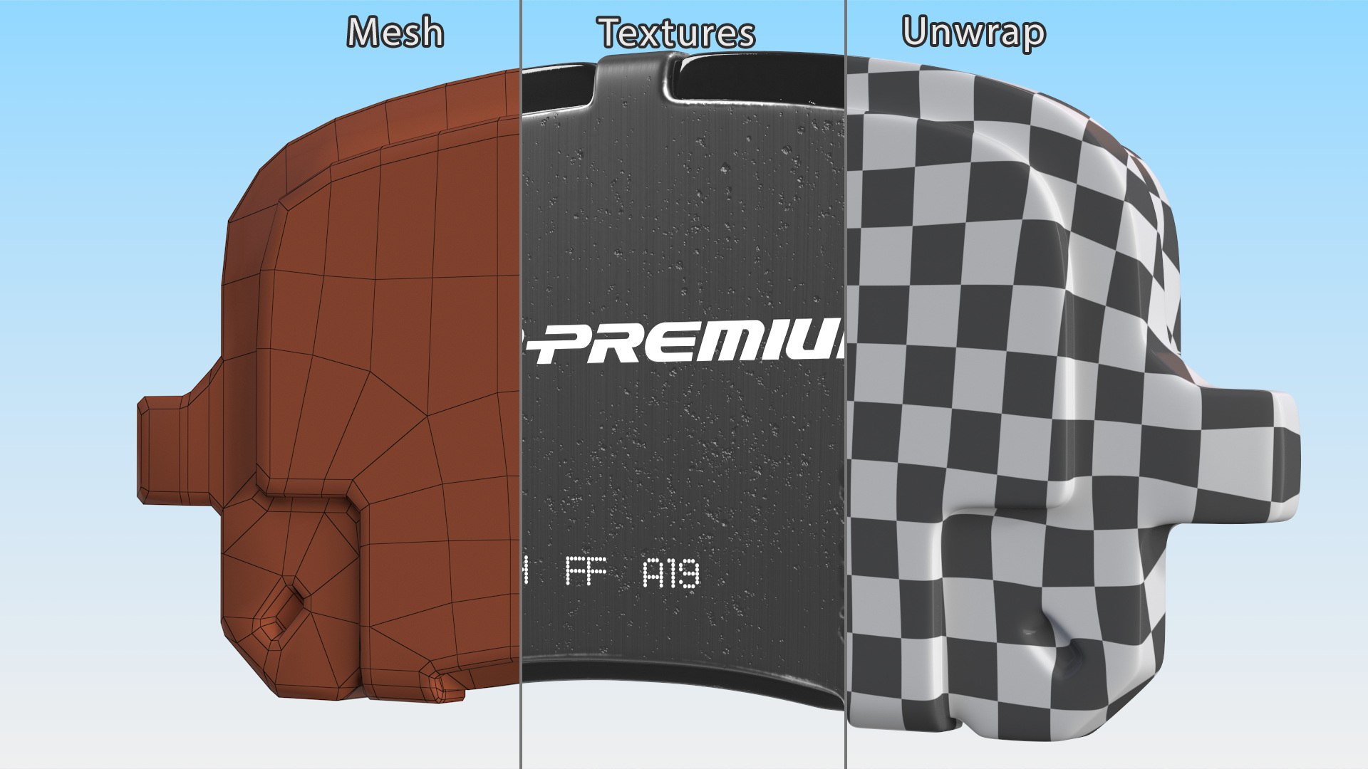 3D A-Premium Brake Pads Model - TurboSquid 2045799