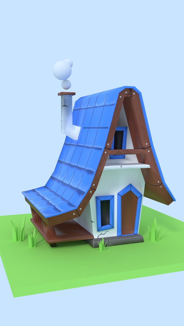 3D Model Cartoon House - TurboSquid 1411553