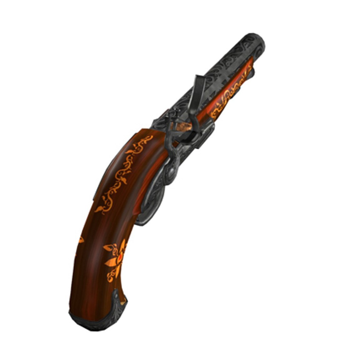 Flintlock Pistol Model - TurboSquid 911900