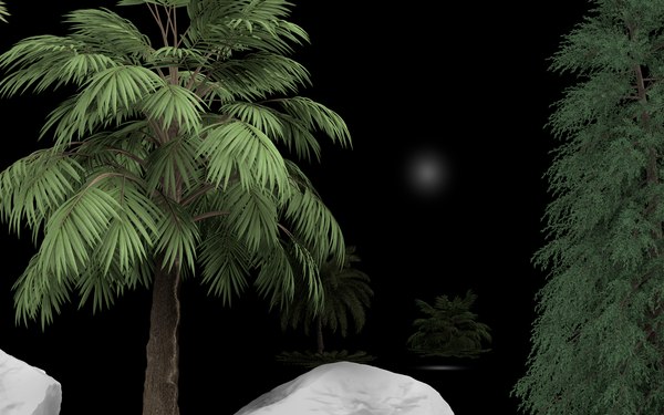 Trees and Rocks 3D model - TurboSquid 1947337