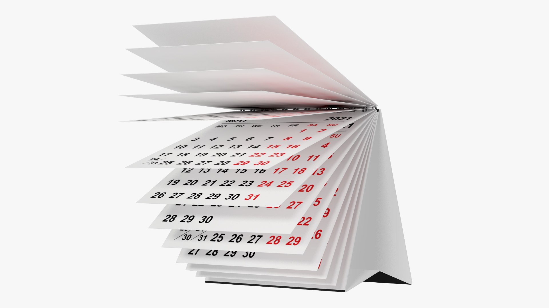 3D Calendar Office - TurboSquid 1668500