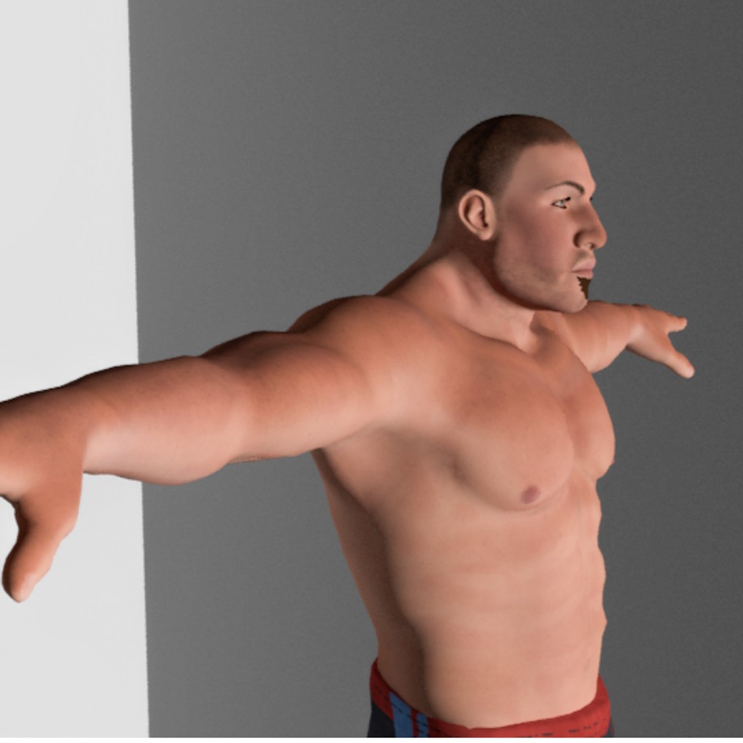 Man Muscular 3D Model - TurboSquid 1183506
