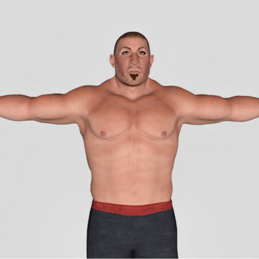 Man Muscular 3D Model - TurboSquid 1183506