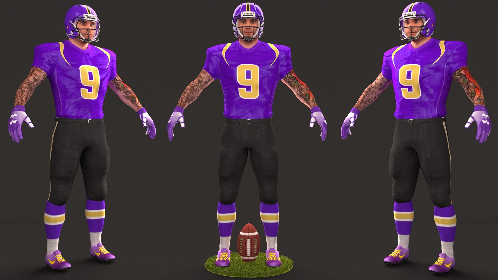 Football Player 2020 Model - TurboSquid 1541794
