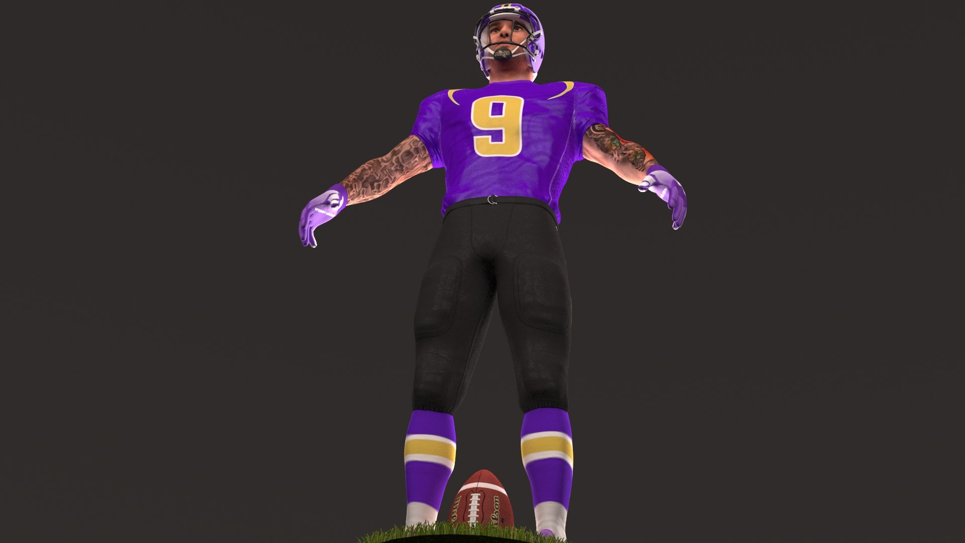 Football Player 2020 Model - TurboSquid 1541794