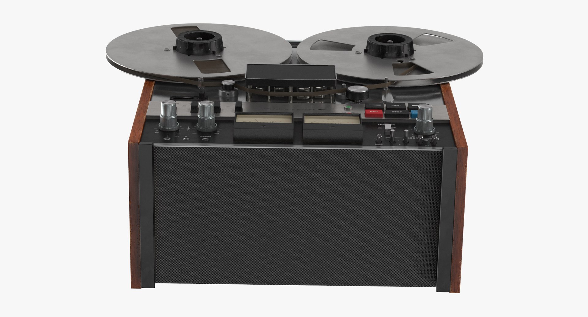 3d model reel-to-reel vintage