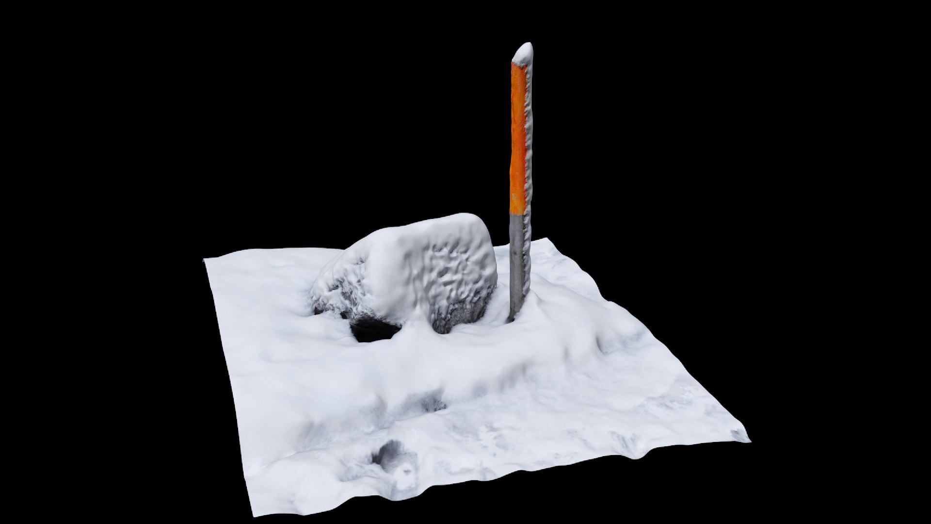 Snow Covered Park Collection 001 3D Model - TurboSquid 2178878