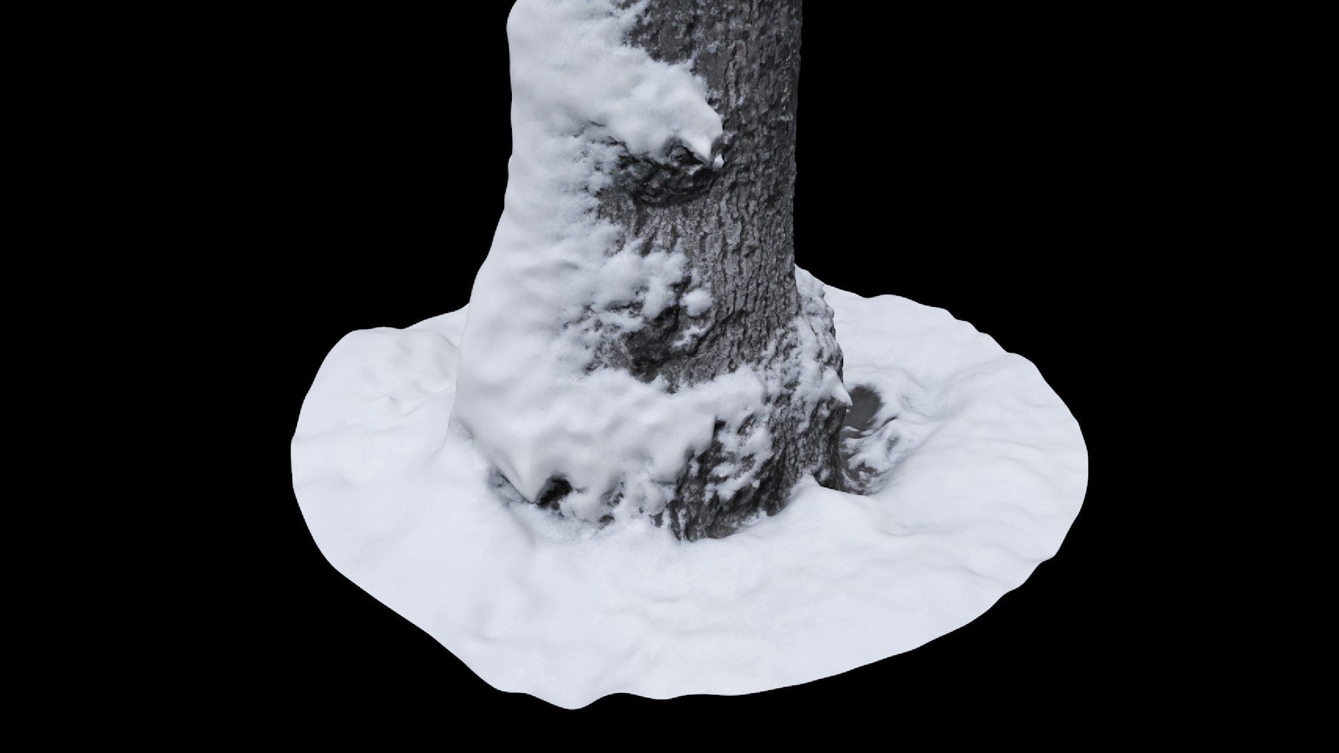 Snow Covered Park Collection 001 3D Model - TurboSquid 2178878