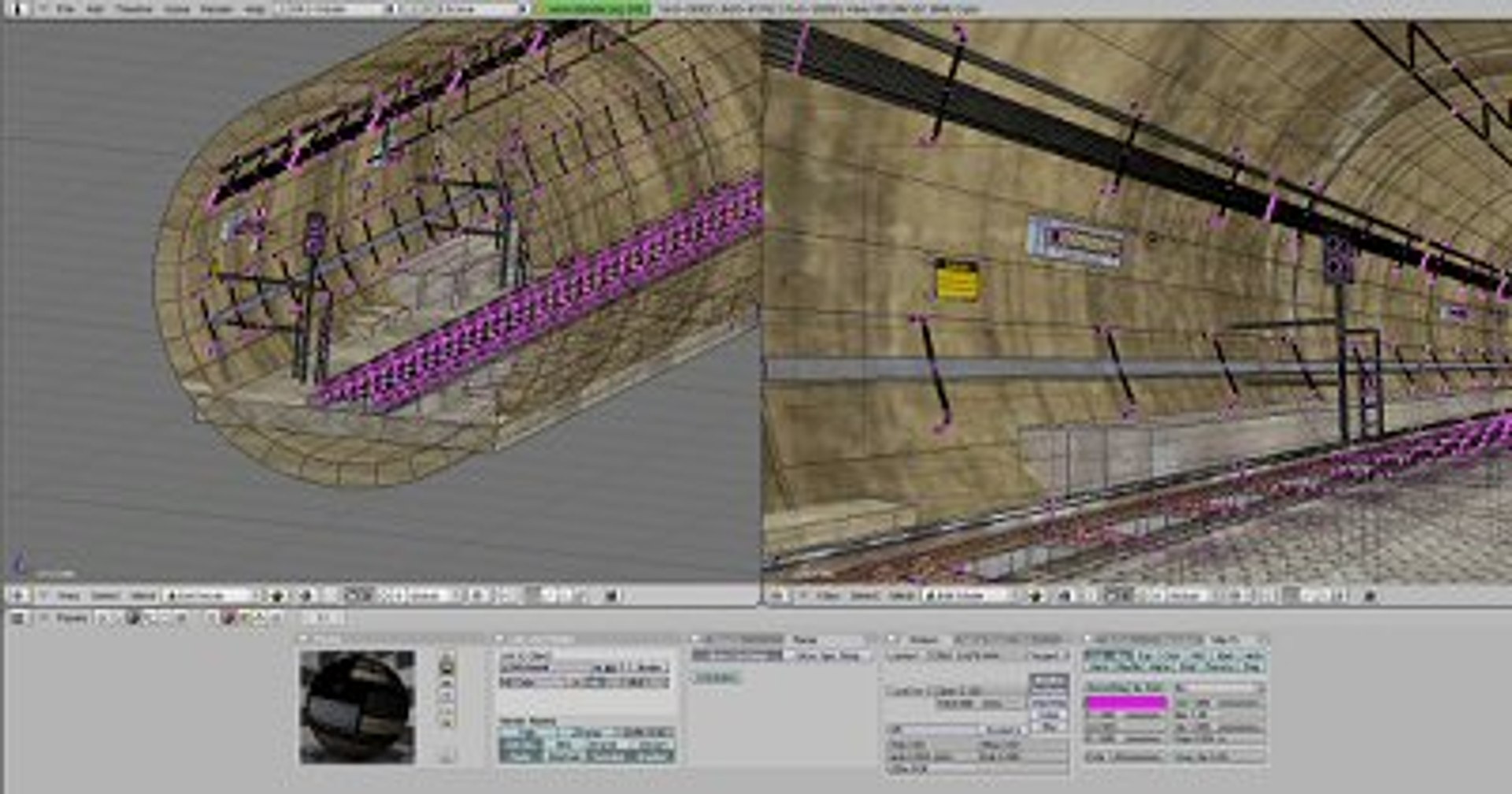 Subway Tunnel 3d Model