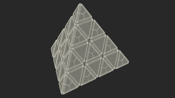 modelo 3d Pirámide de Rubik desmontada - TurboSquid 2152615