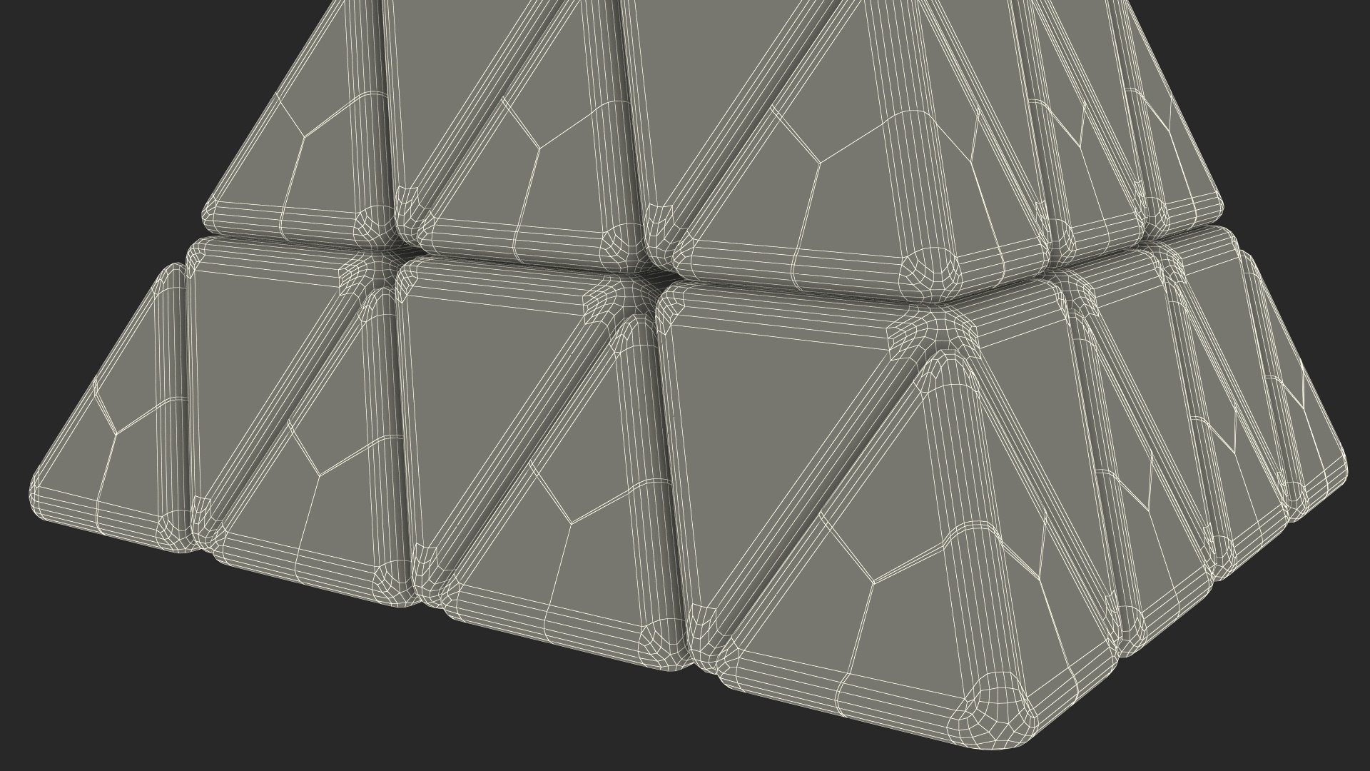 Rubik Pyramid Disassembled 3D model - TurboSquid 2152615