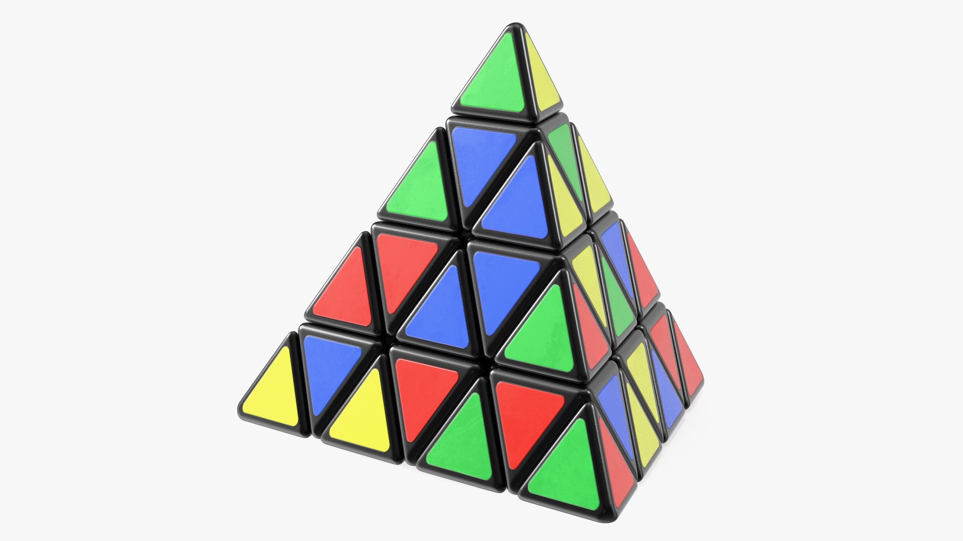 Rubik Pyramid Disassembled 3D Model TurboSquid 2152615