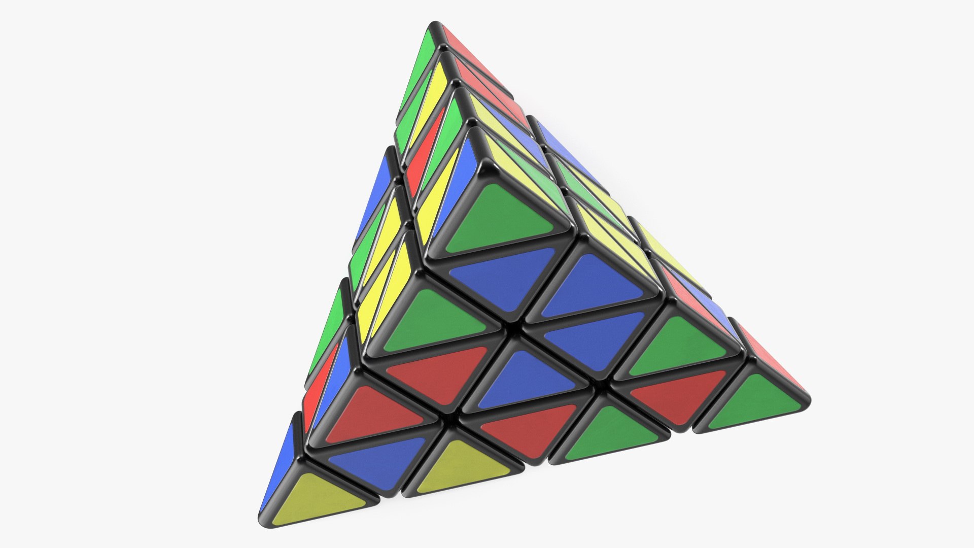 Rubik Pyramid Disassembled 3D Model - TurboSquid 2152615