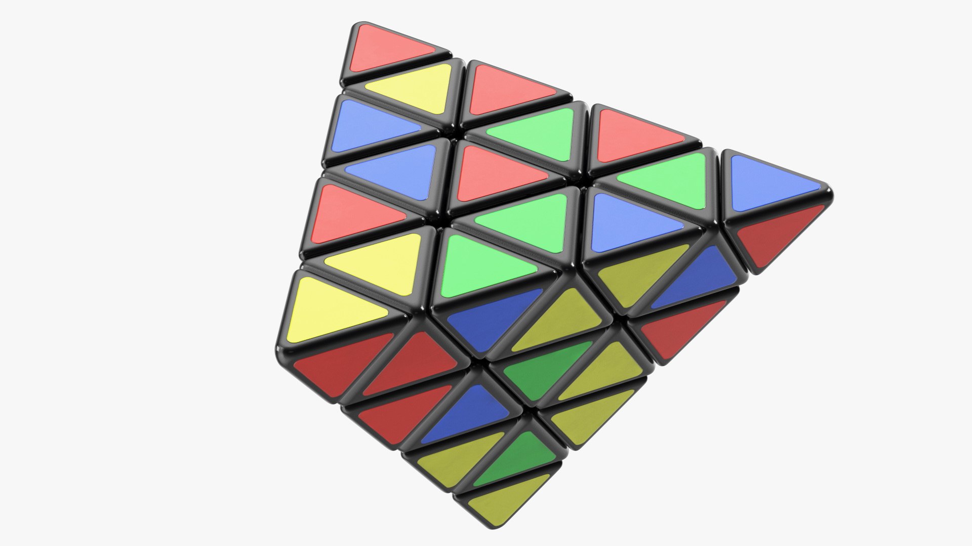 Rubik Pyramid Disassembled 3D Model - TurboSquid 2152615