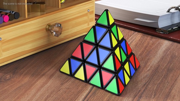 modelo 3d Pirámide de Rubik desmontada - TurboSquid 2152615