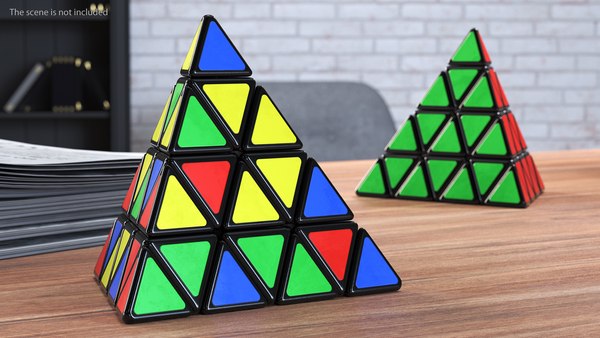 modelo 3d Pirámide de Rubik desmontada - TurboSquid 2152615