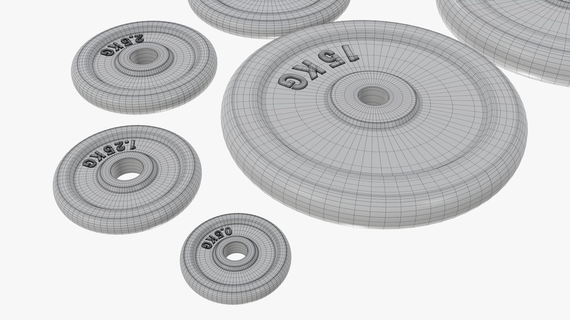 3D weight barbell plate model - TurboSquid 1658178