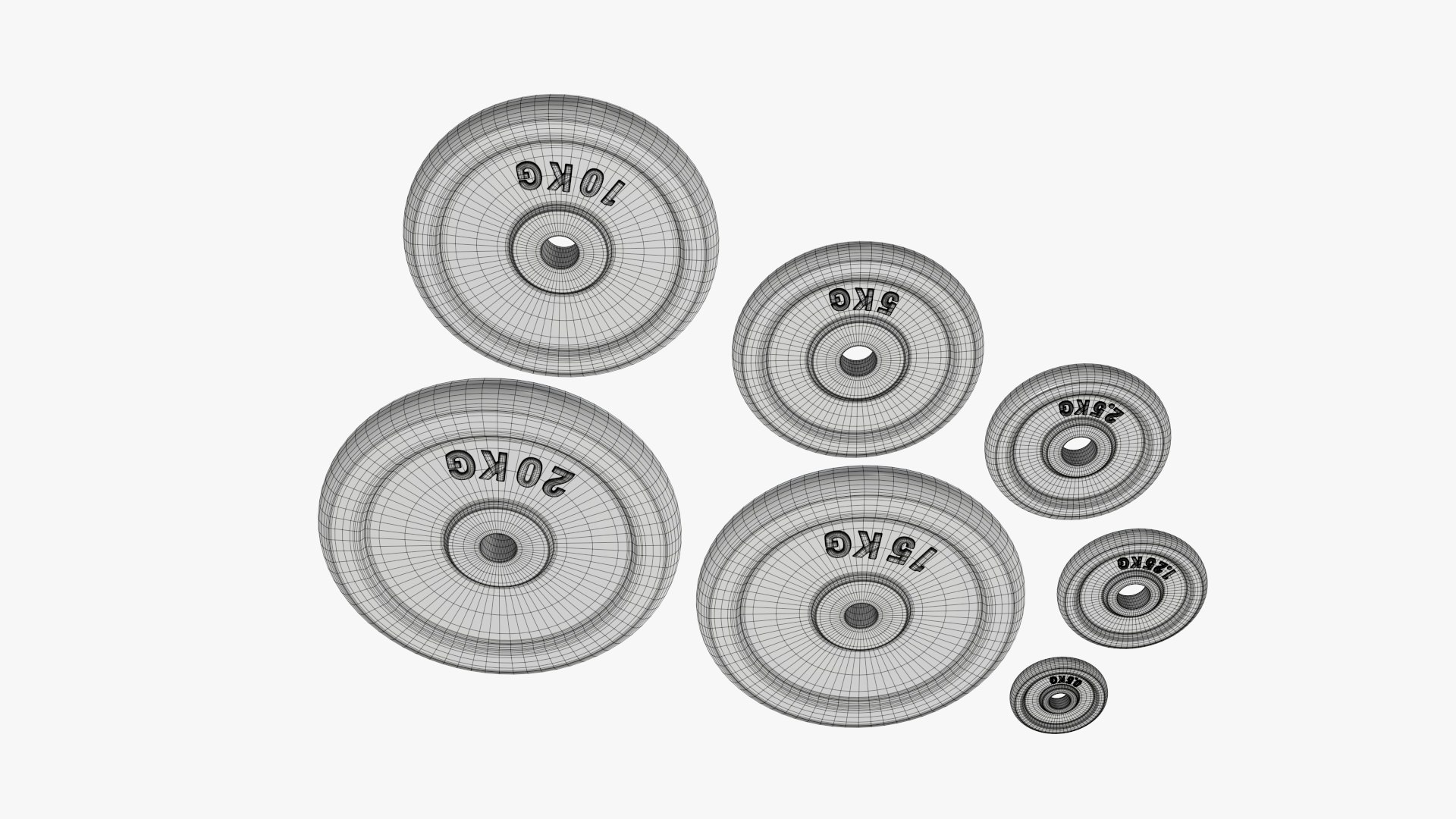 3D weight barbell plate model - TurboSquid 1658178