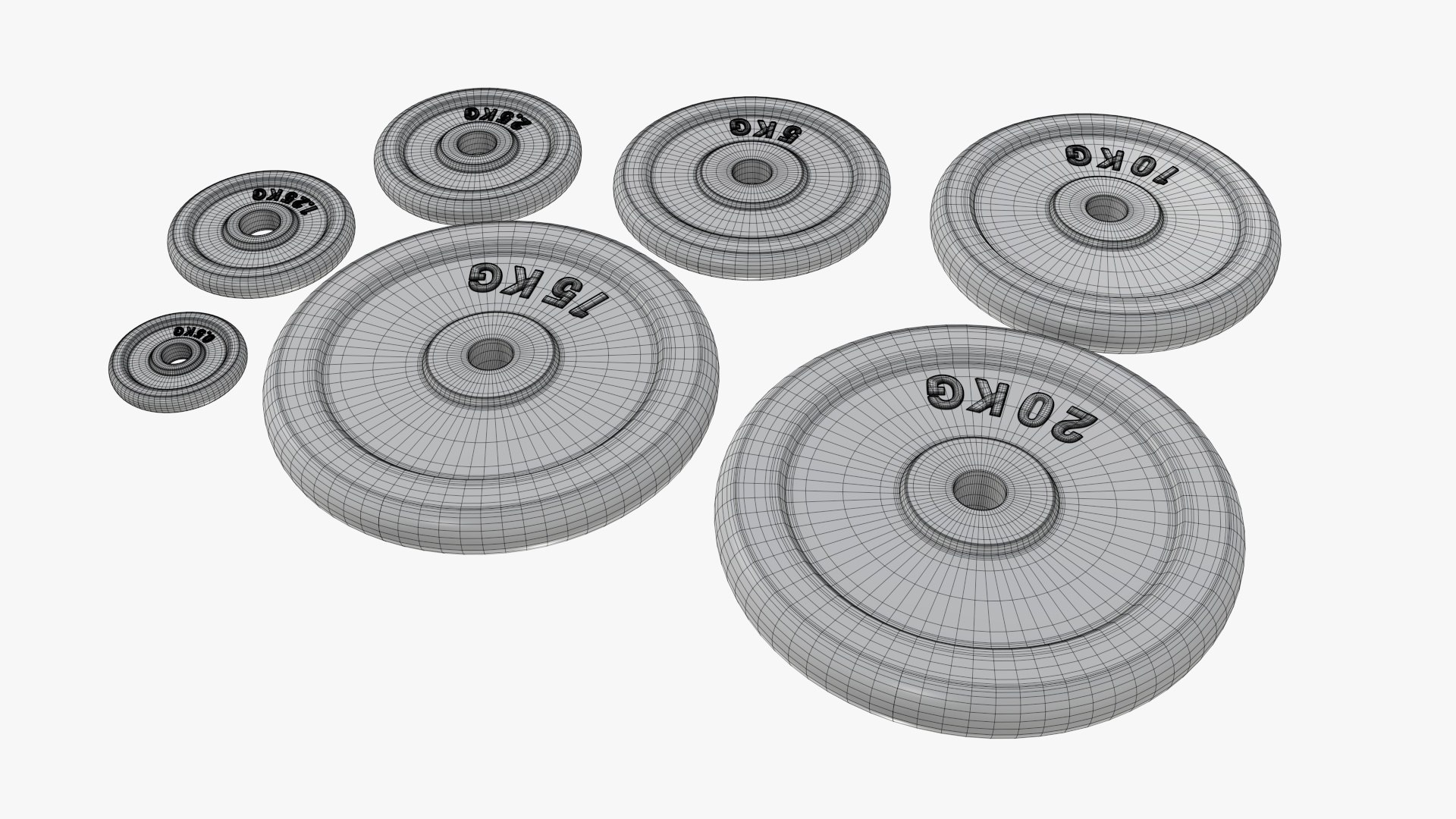 3D weight barbell plate model - TurboSquid 1658178