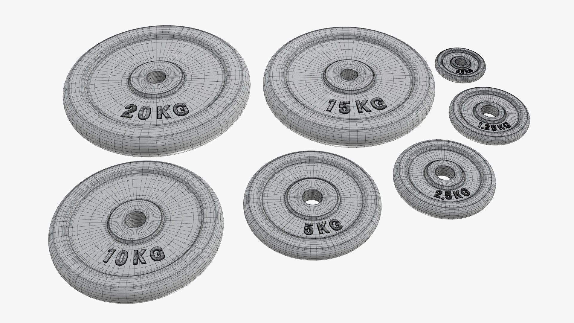 3D weight barbell plate model - TurboSquid 1658178