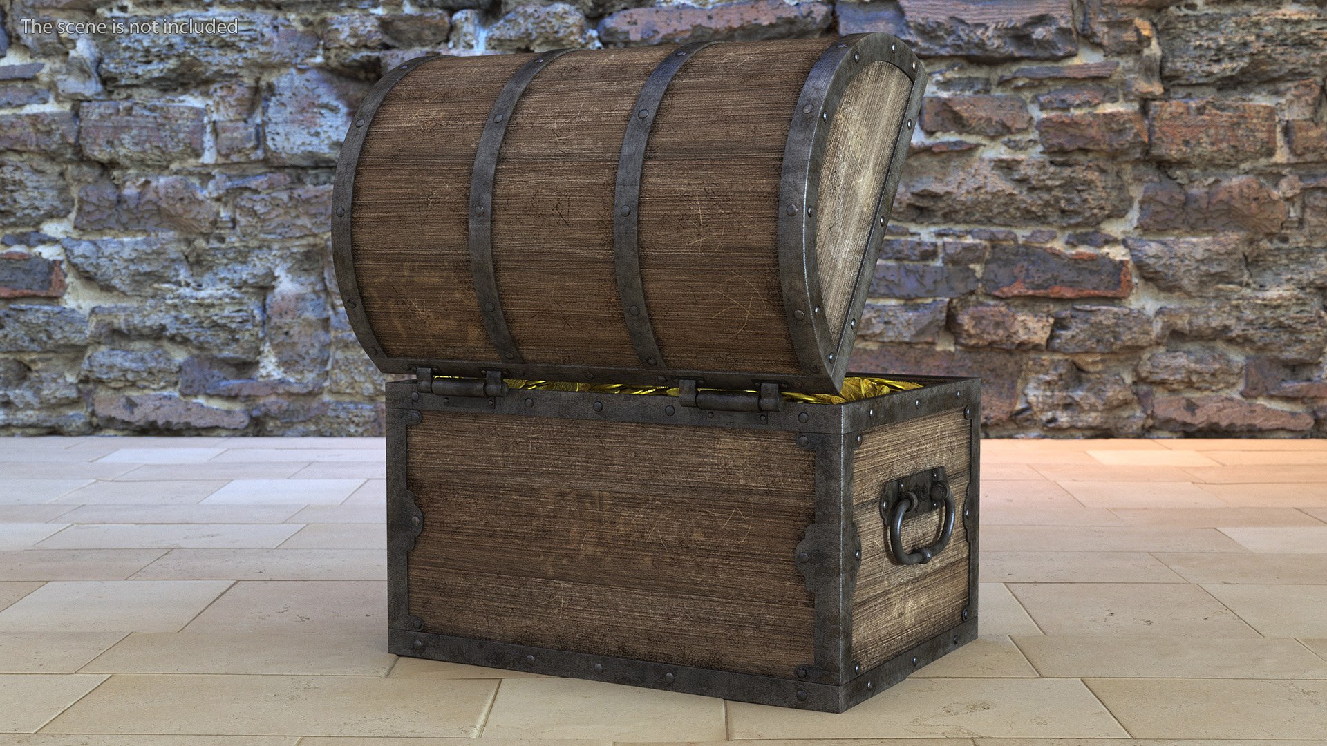 Treasure Chest With Gold Coins 3D Model - TurboSquid 2186015