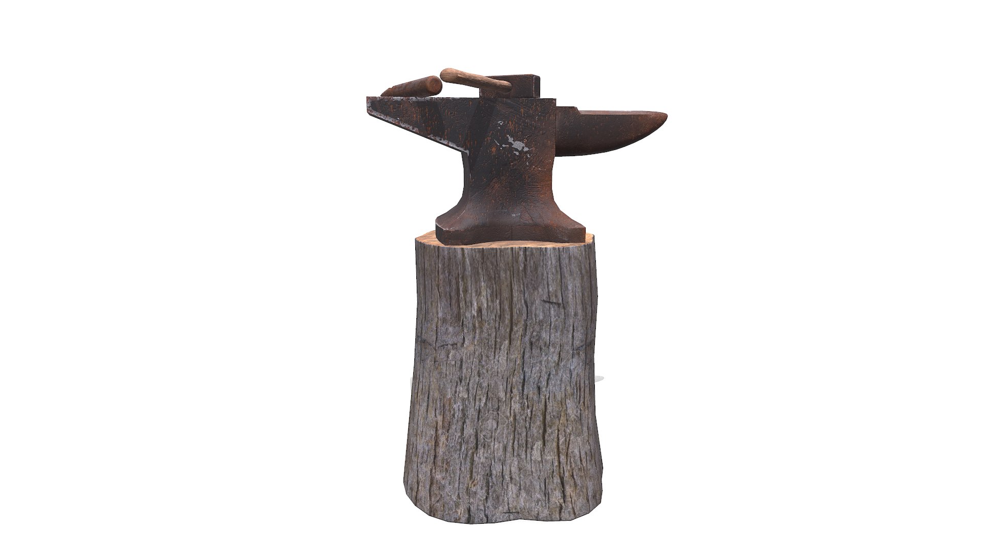Old Anvil Set Low-poly PBR 3D Model - TurboSquid 2069398